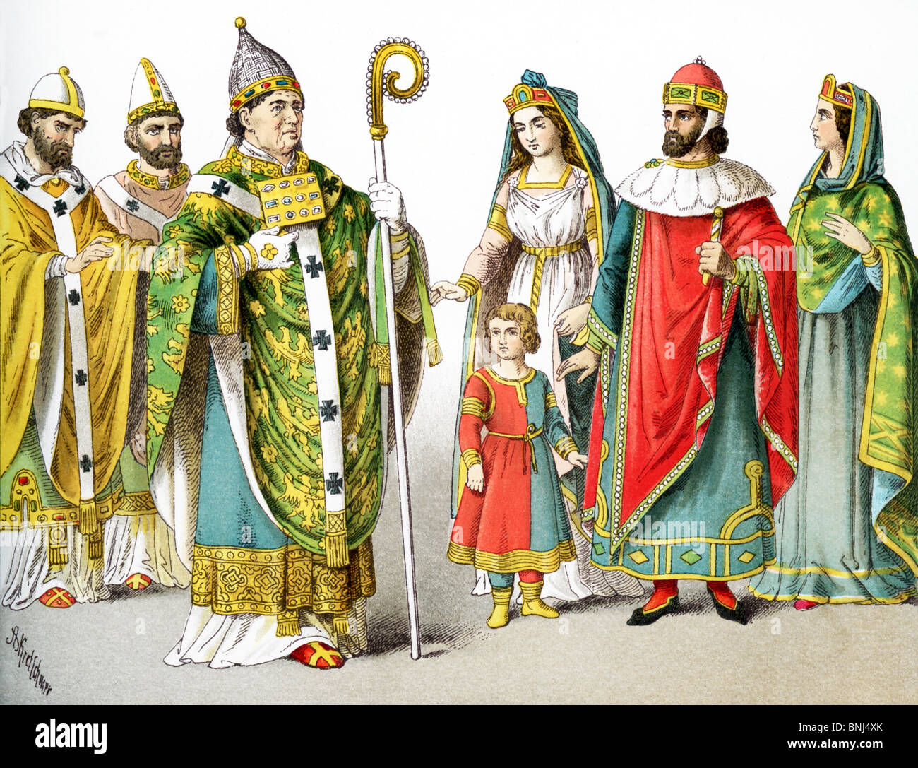 The figures represent Roman Catholic popes between 1000 and 1200 and ...