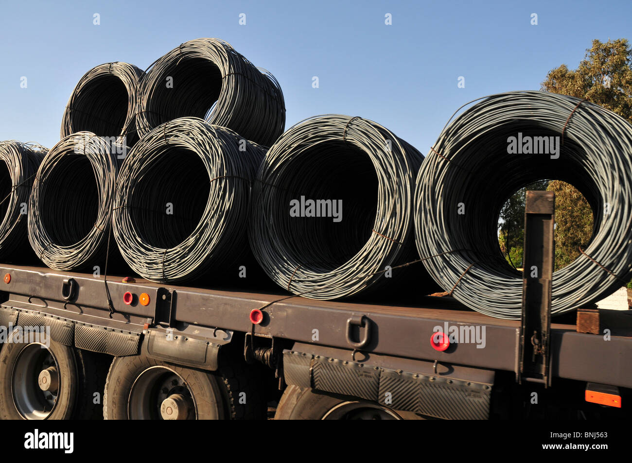 Israel, Haifa Bay Industrial zone, a steel and iron recycling complex ...