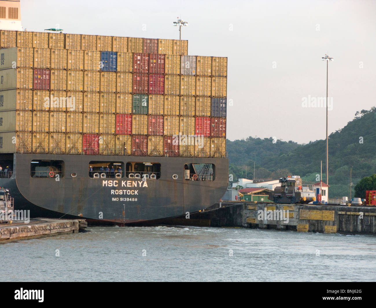 Panama Central America Panama canal Container ship vessel transport ...