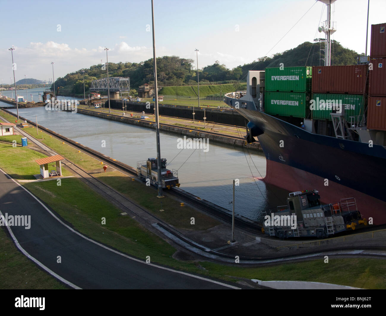 Panama Central America Panama canal Container ship vessel transport ...