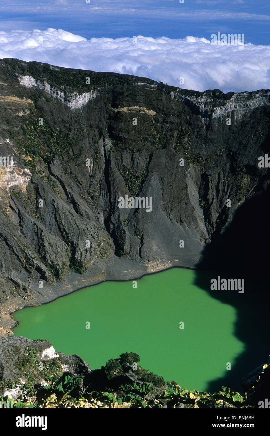 Costa Rica highland volcano crater lake national park Volcan Irazu ...