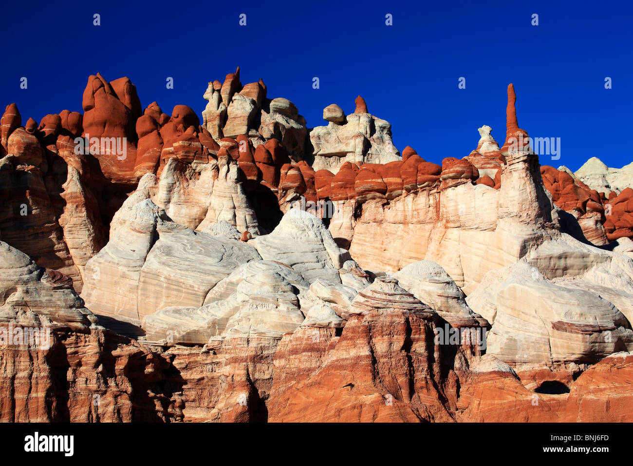 Blue Canyon Limestone Red White Shaped Weather Arizona USA North ...