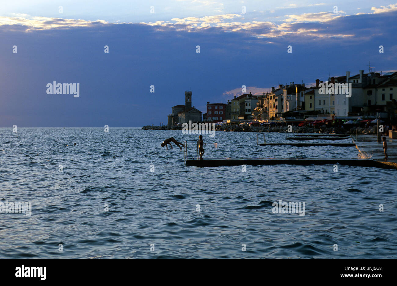 Piran swimming hi-res stock photography and images - Alamy