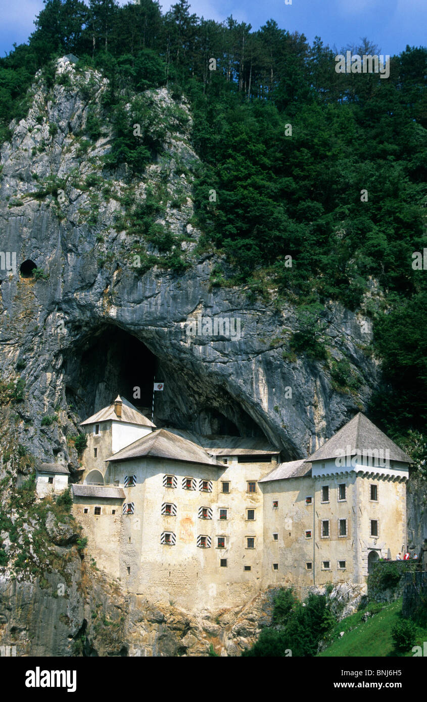 Slovenia castle cave castle rock cliff Predjamski grad Predjama Castle ...