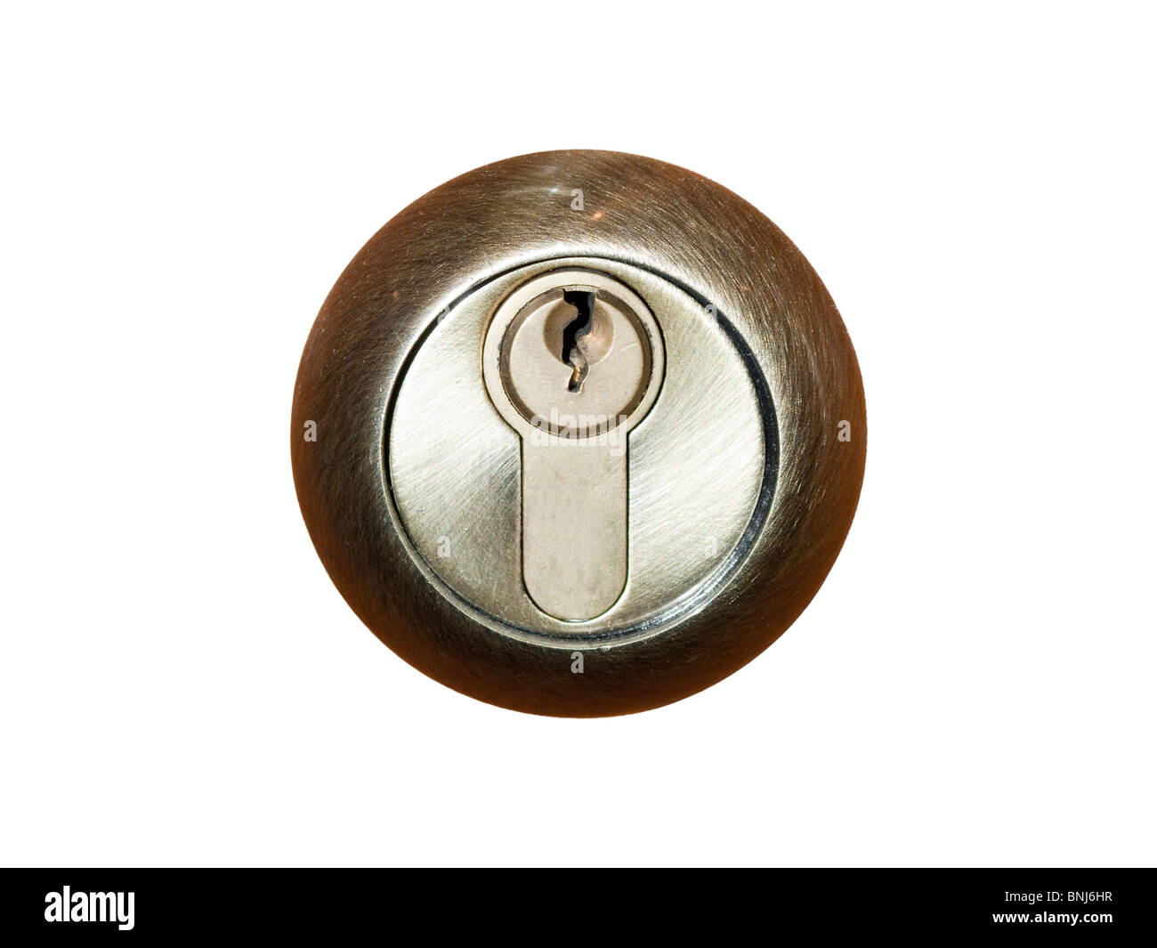 bronze styled keyhole isolated on white background Stock Photo - Alamy