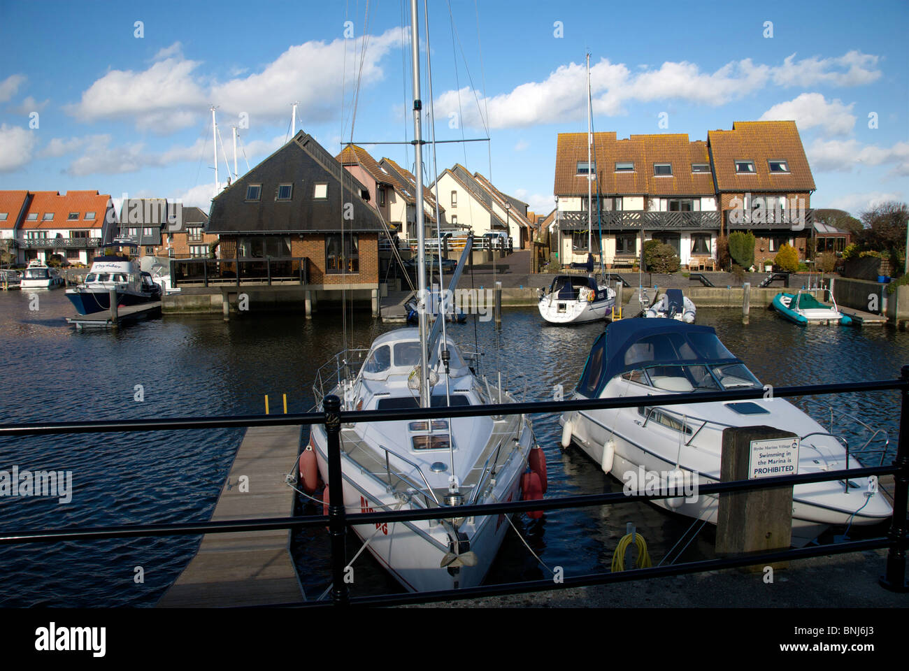 Hythe Hampshire UK Marina Stock Photo - Alamy