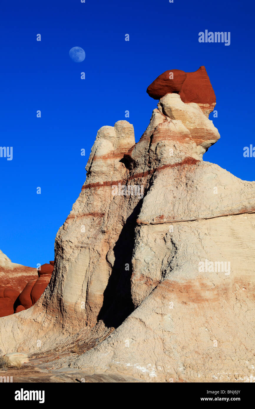 Blue Canyon Limestone Red White Shaped Weather Arizona USA North ...