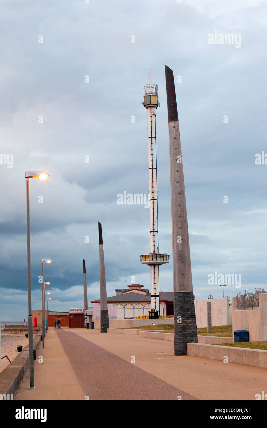 The promenade at Rhyl, North Wales Stock Photo - Alamy