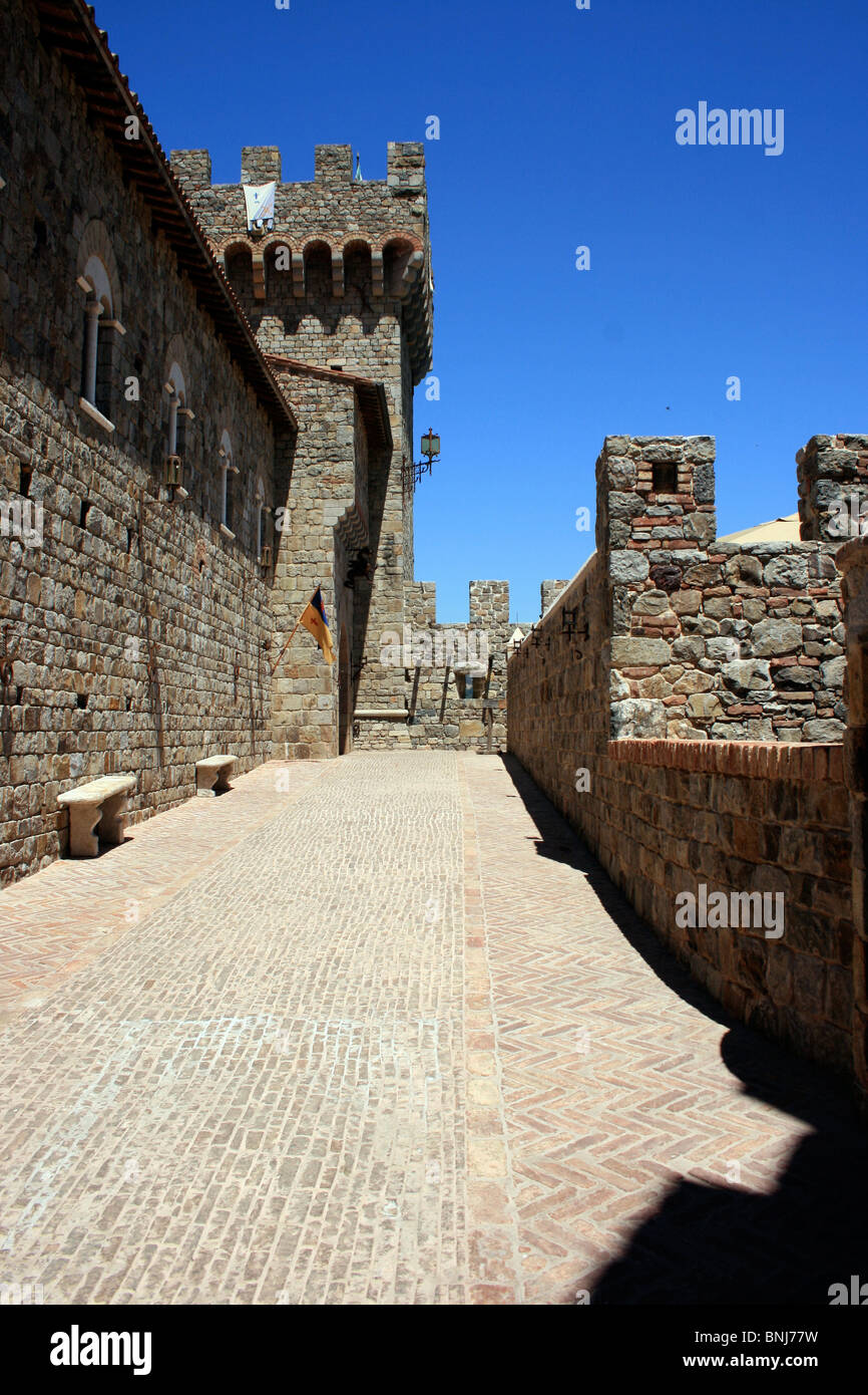 Medieval castle turret Stock Photo - Alamy