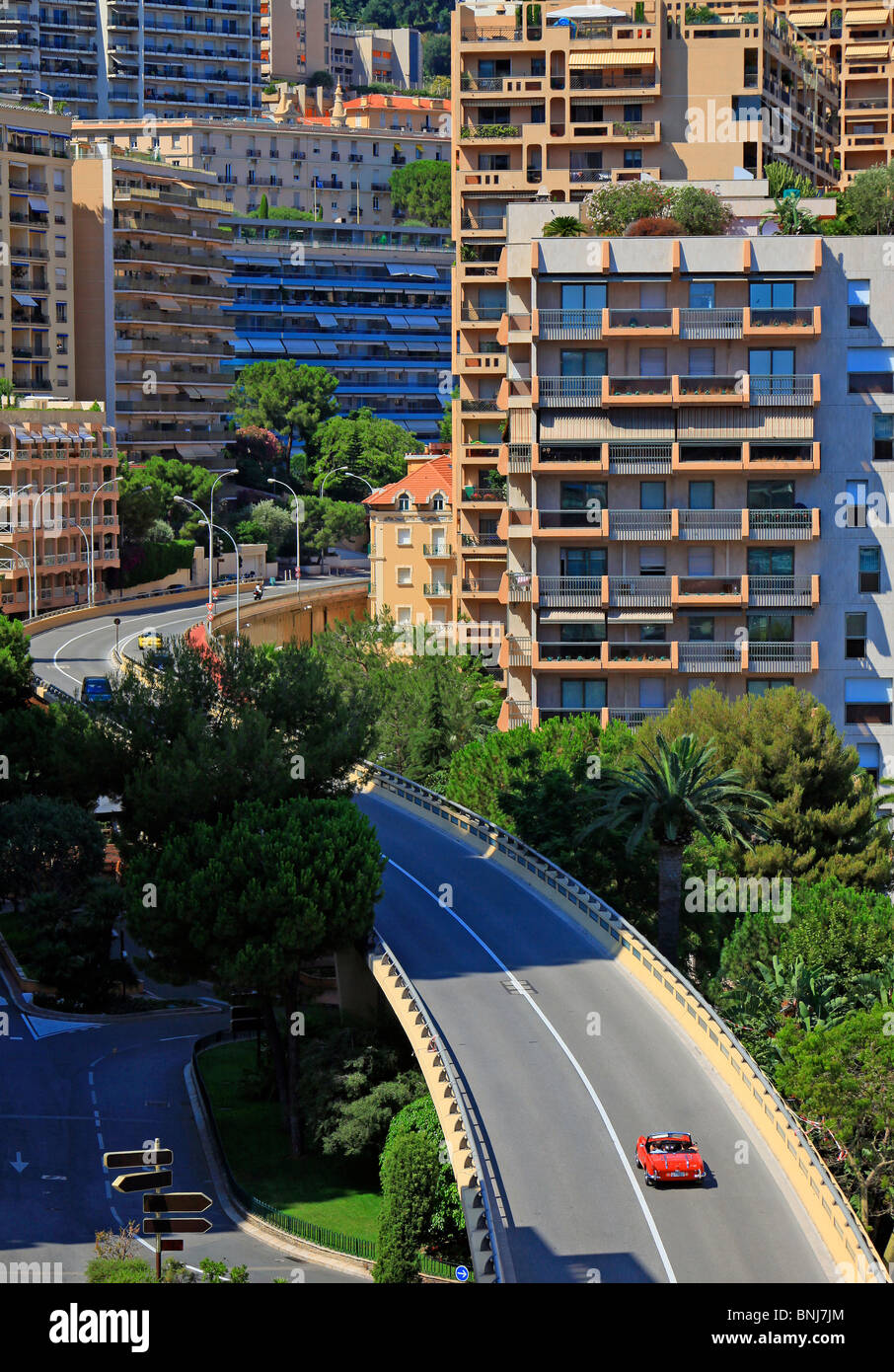Red sports car in Monte Carlo Stock Photo - Alamy