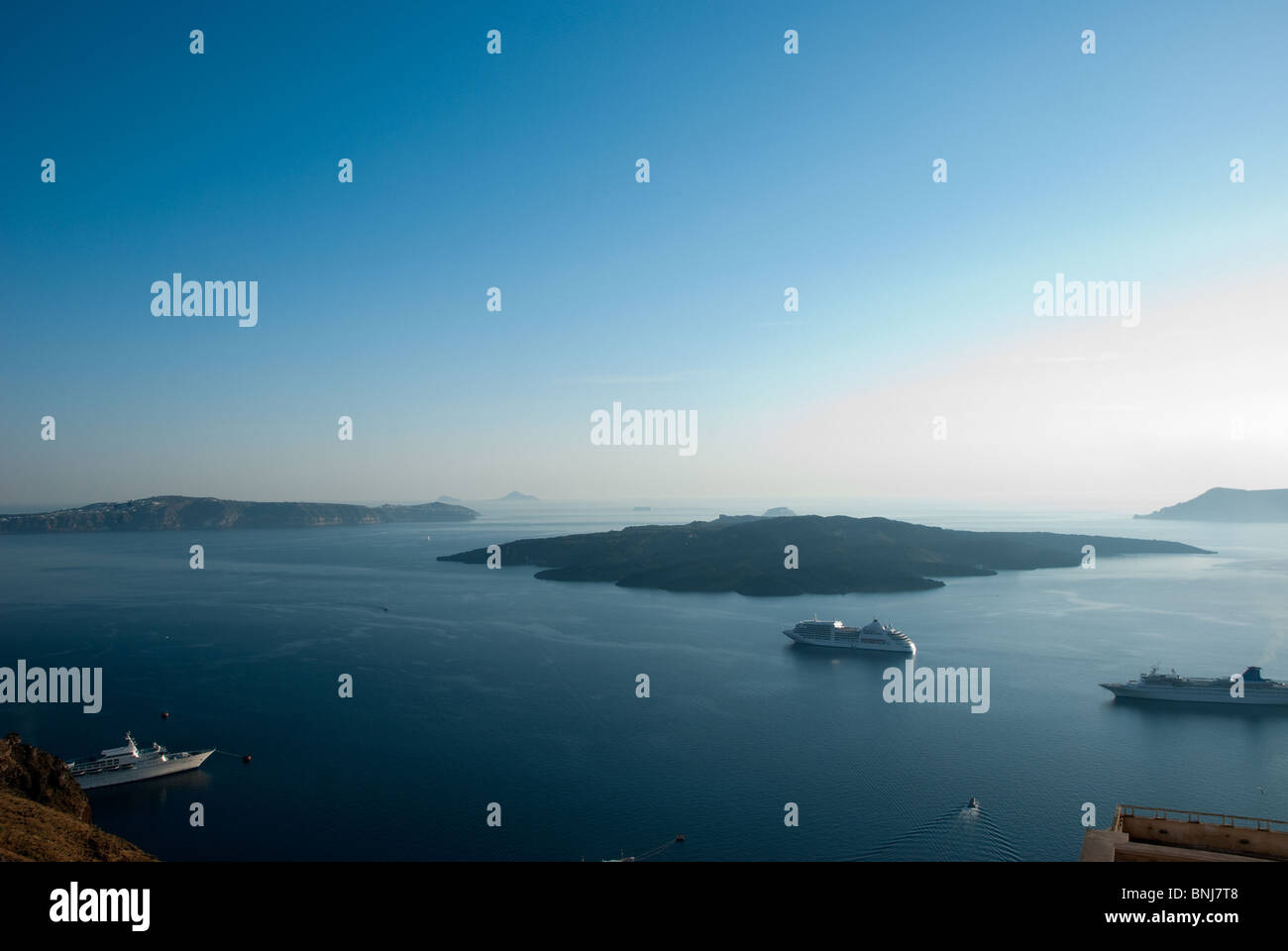 The Caldera at Santorini in Greece Stock Photo - Alamy