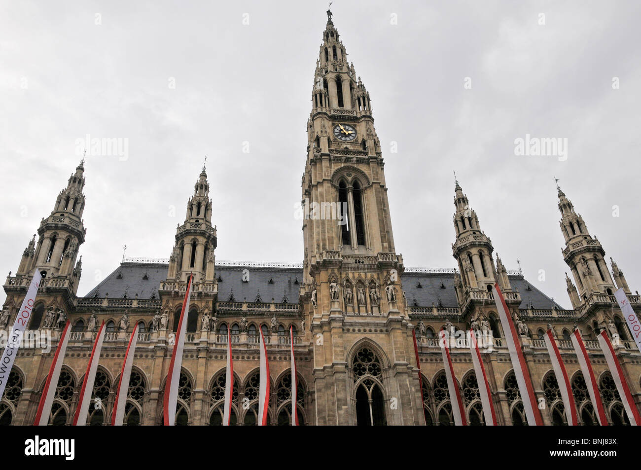 City Hall, The Rathaus, Vienna, Austria, Europe Stock Photo - Alamy