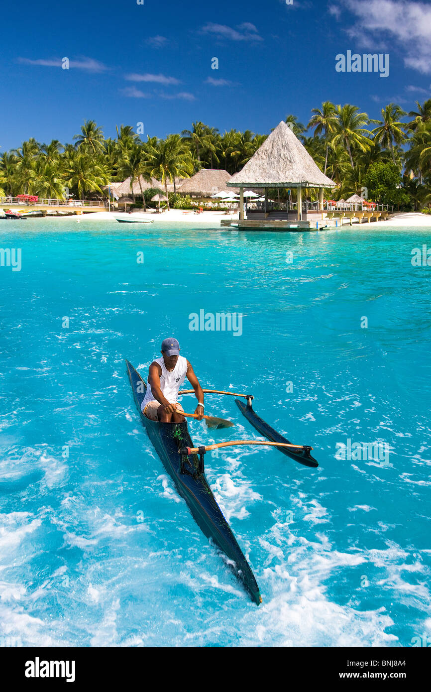 Tahiti Society Islands Society Islands Bora Bora Island sea huts ...