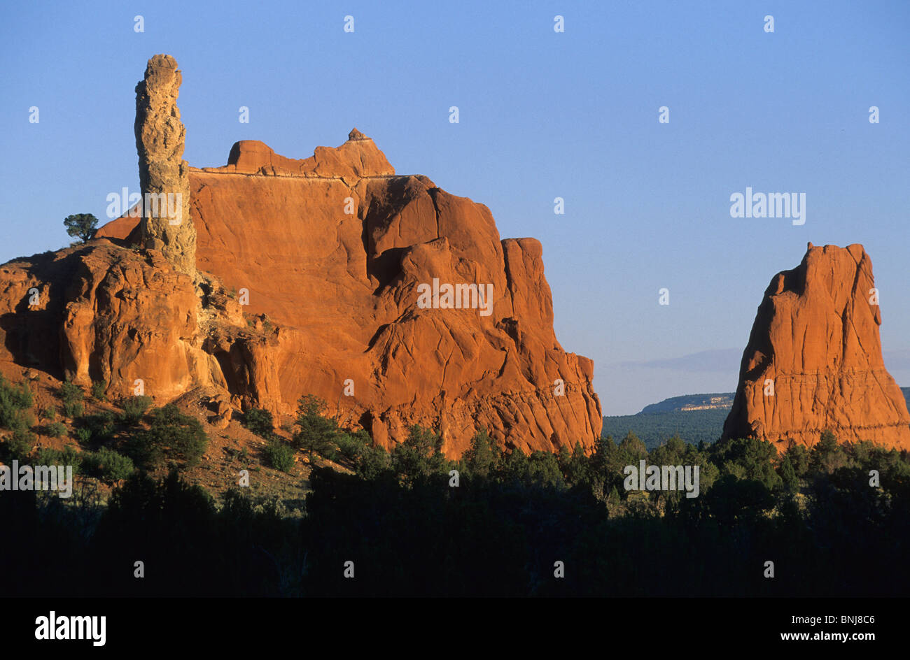 USA Utah State park colored sandstone rocks rock towers rock pillars ...