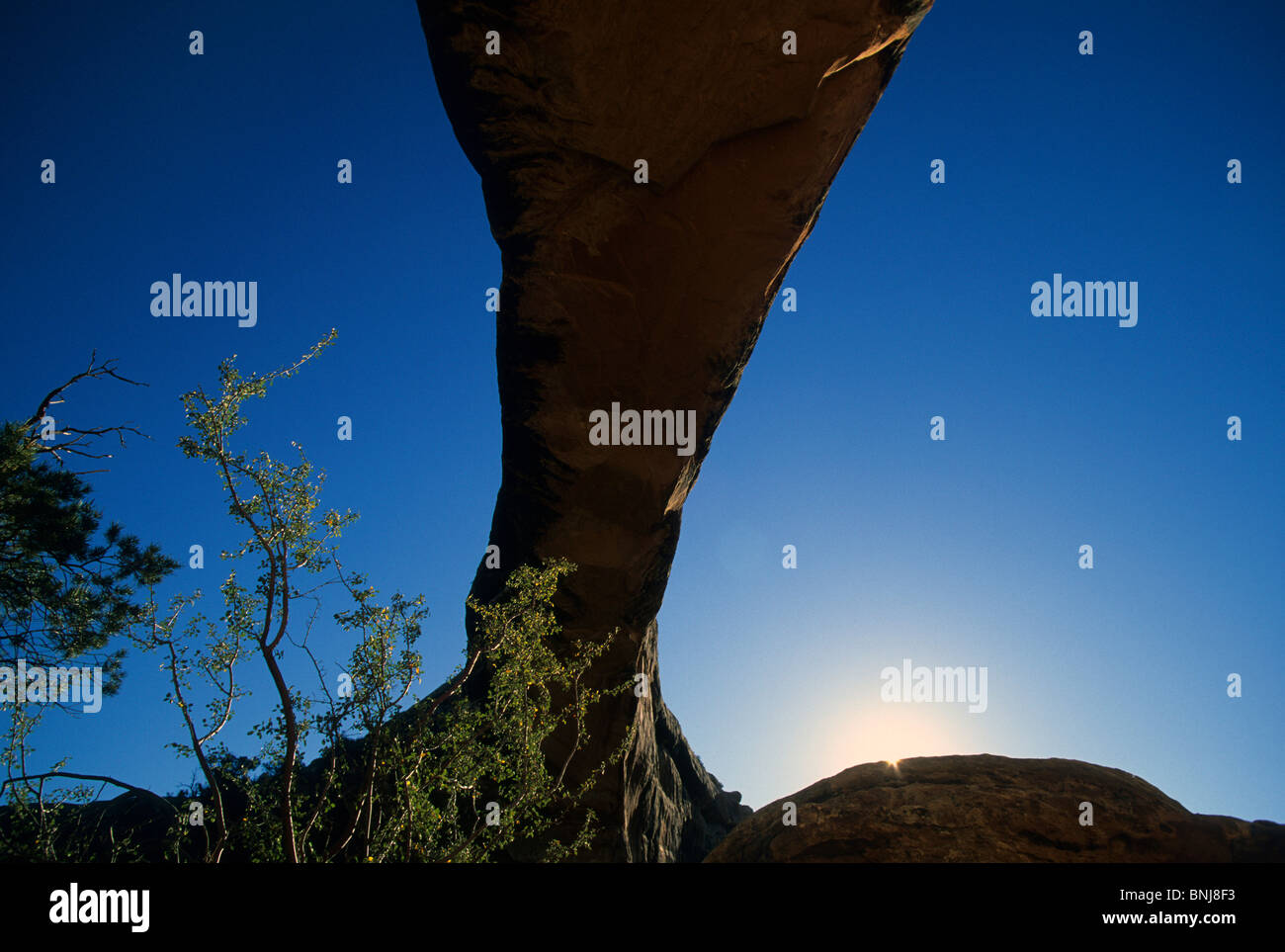 USA Utah National monument natural arch stone arch Arch Natural Bridges ...