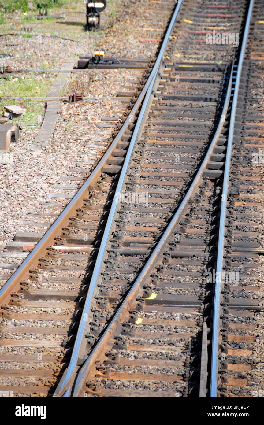 Railway lines near Banbury Station, Oxfordshire Stock Photo - Alamy