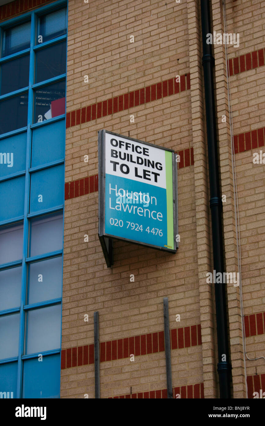 Office building to let sign in Battersea, London Stock Photo - Alamy