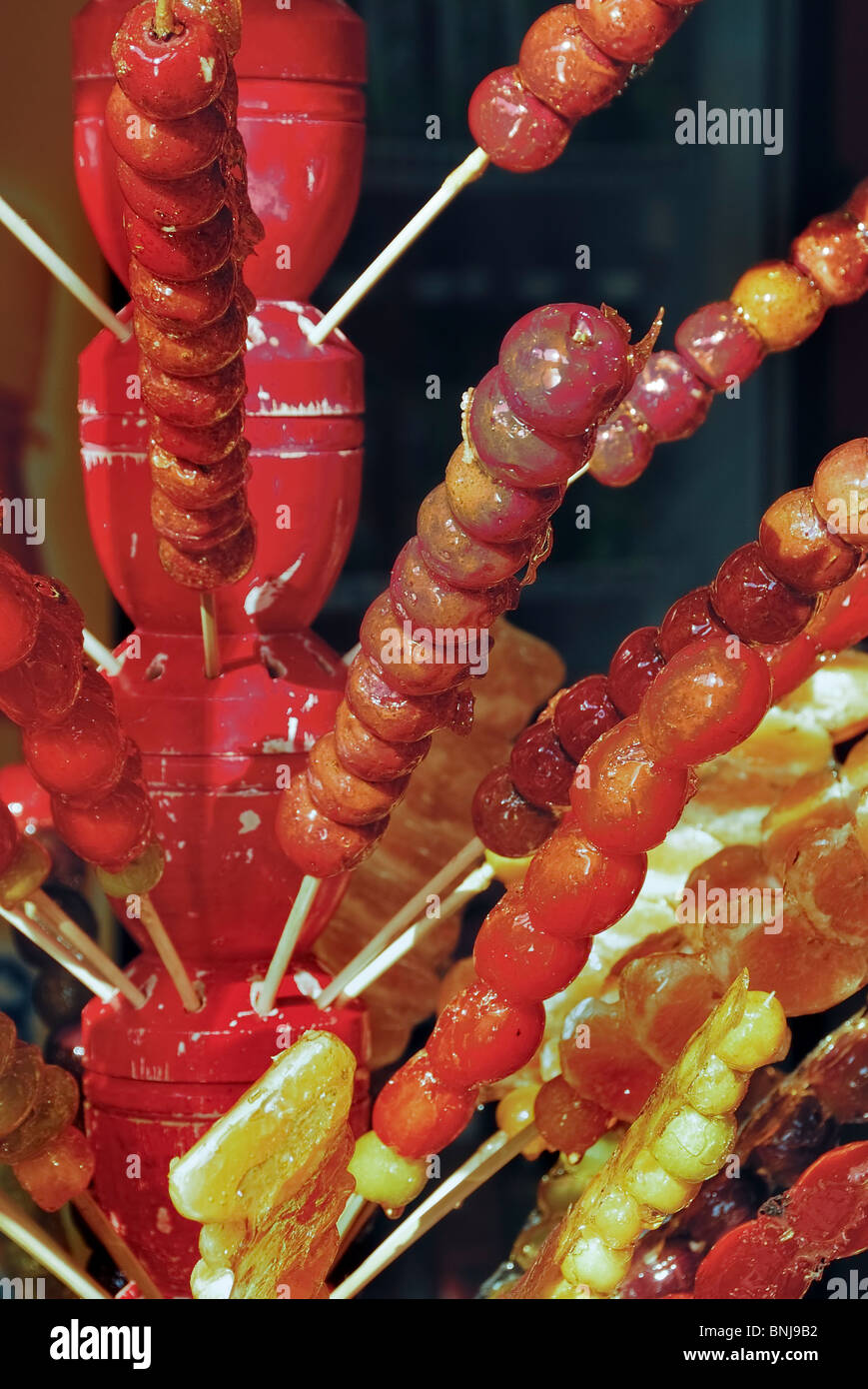 Beijing, China - Food, Beijing Candy Specialty, on Stick, in Store ...