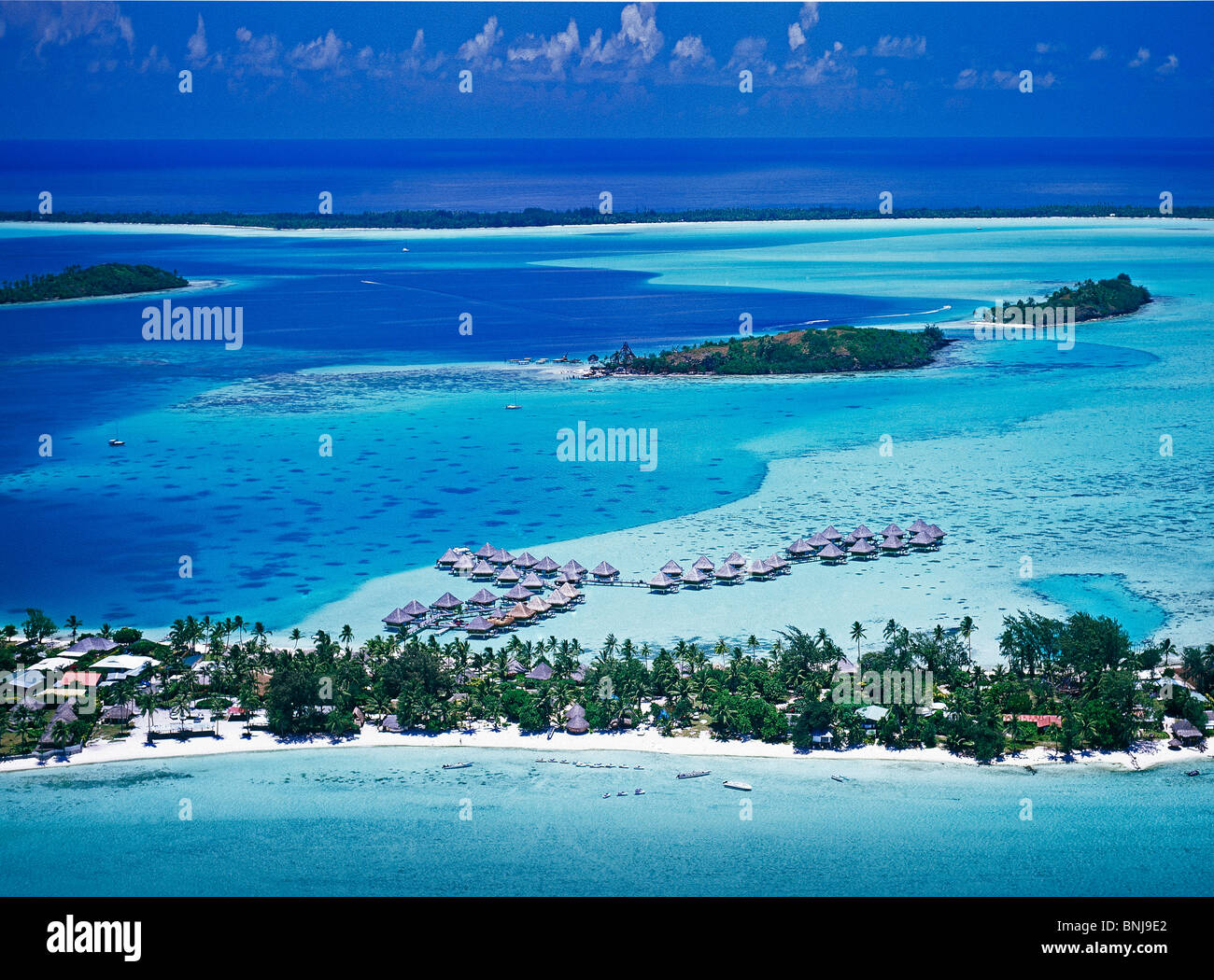 Tahiti Bora Bora Island lagoon islands isles palms sea traveling ...