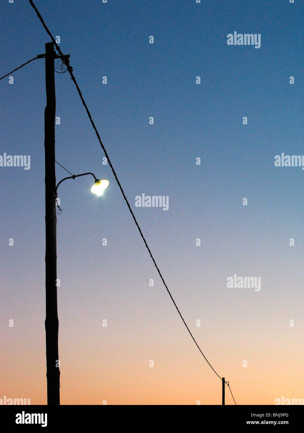 Electricity electric current power supply line street lamp street light ...