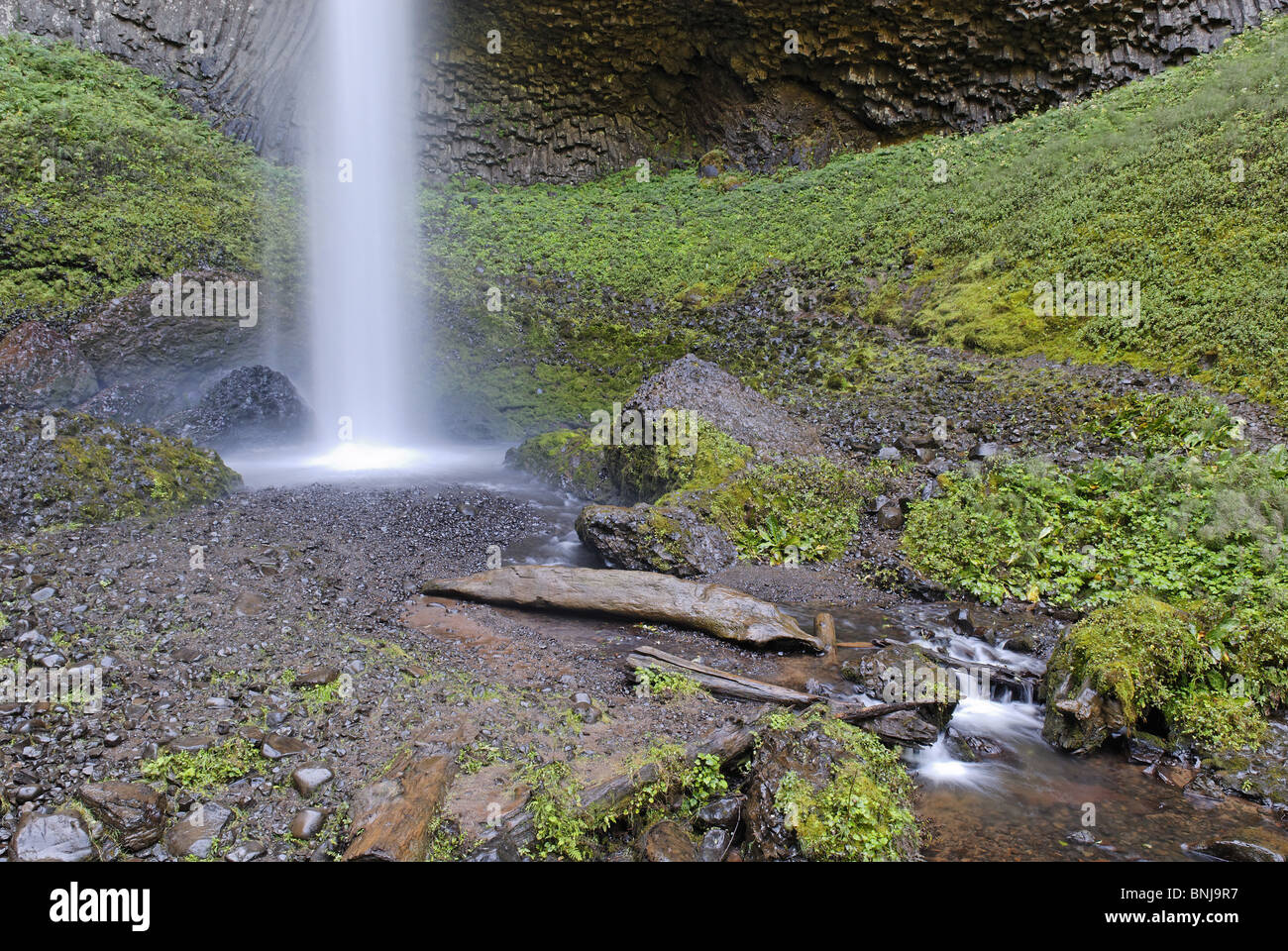 Latourell falls Columbia River Gorge Cascade Range Oregon USA America ...