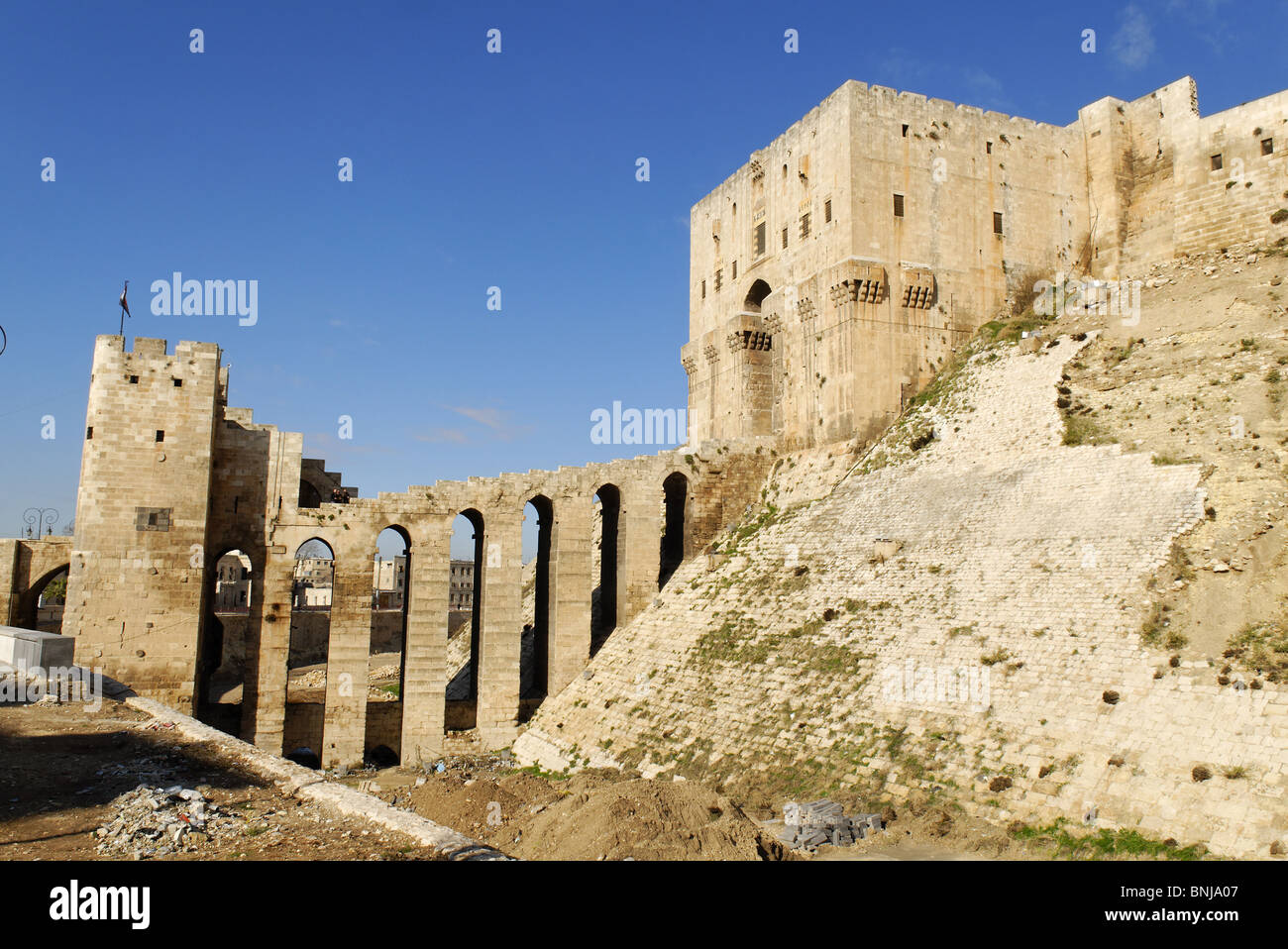 Citadel Aleppo Syria Arabia Middle East old Old Town Arabic Arabian ...
