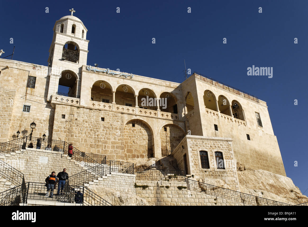 Greek orthodox monastery Sednaya Saidnaya Syria Arabia Middle East old ...