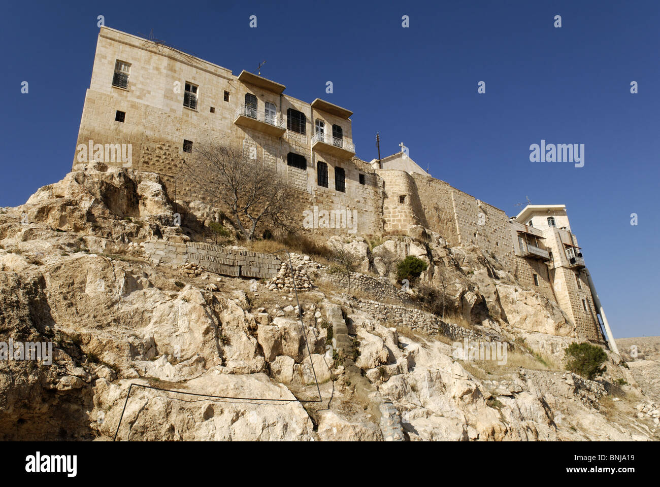 Greek orthodox monastery Sednaya Saidnaya Syria Arabia Middle East old ...