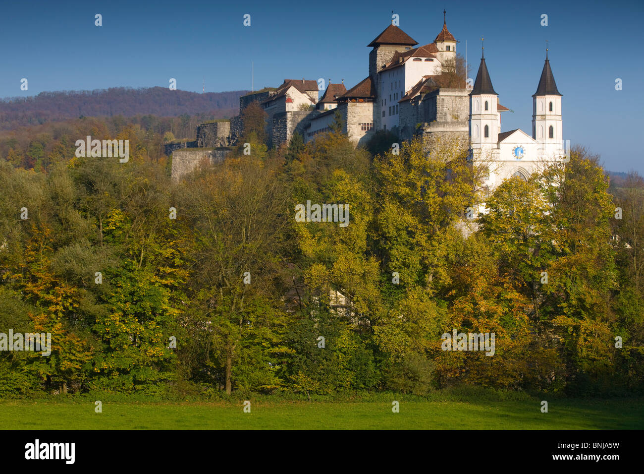 Aarburg Switzerland Canton of Aargau town city castle medieval fortress ...
