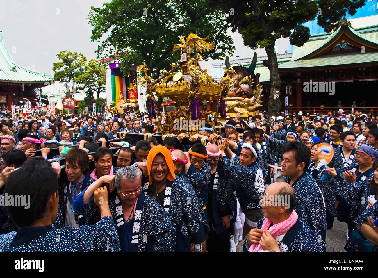 Japan Asia Tokyo town city Kanda Miyojin shrine Kanda festival ...