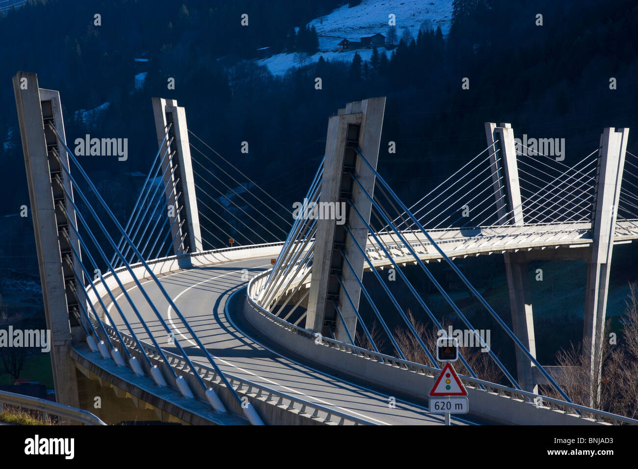 Klosters Switzerland Canton of Graubünden Grisons Sunnibergbrücke ...