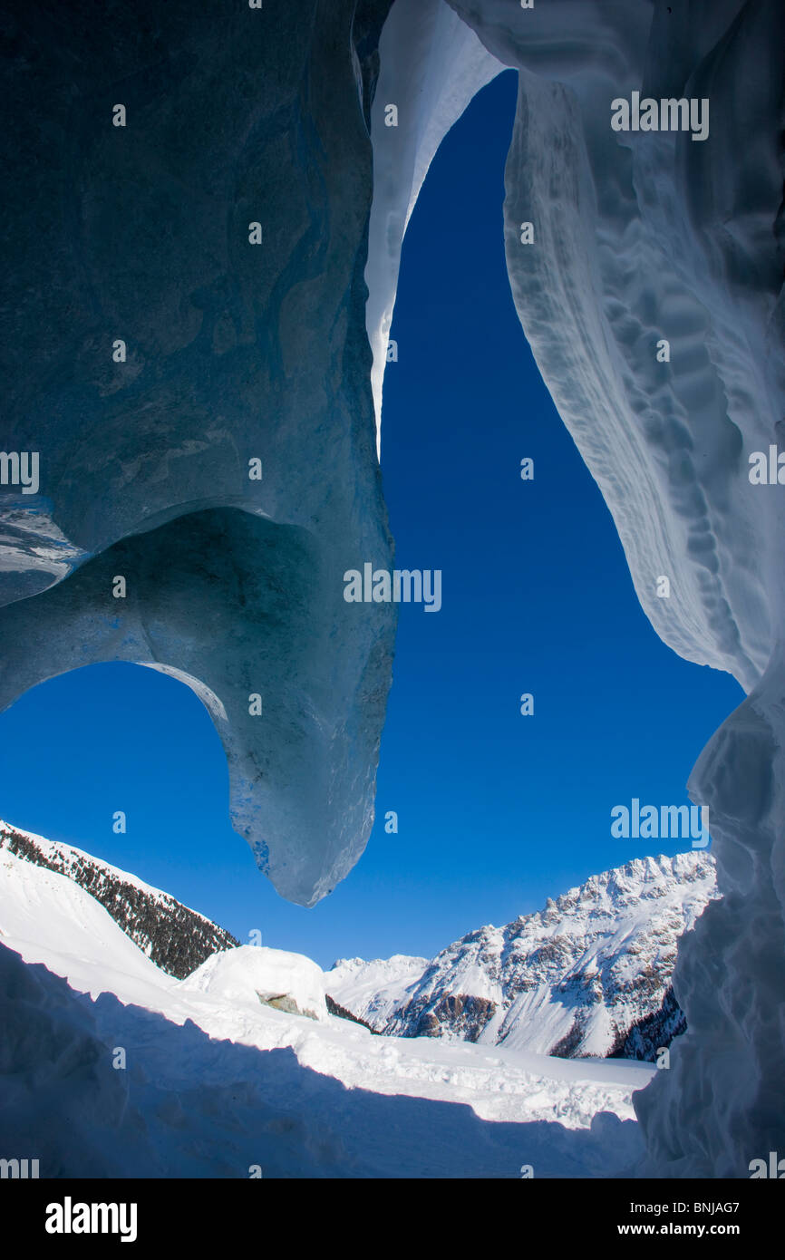 Morteratschgletscher Morteratsch glacier Switzerland Canton of ...
