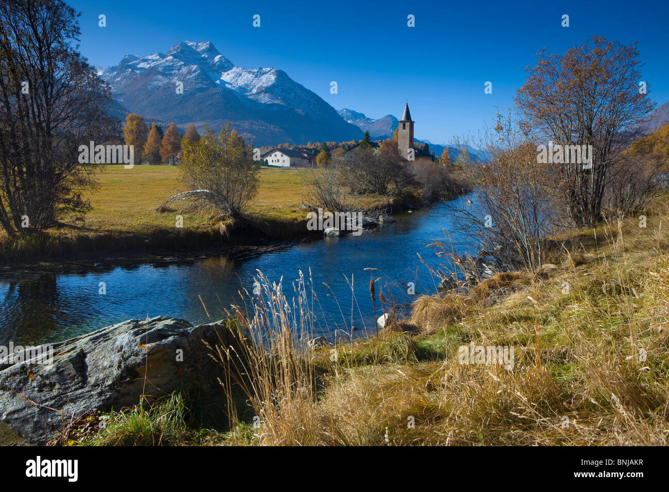 Upper engadine valley autumn hi-res stock photography and images - Alamy
