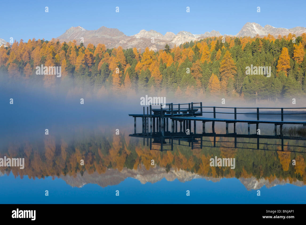Stazersee Lej da Staz Lake of Staz Switzerland Canton of Graubünden ...