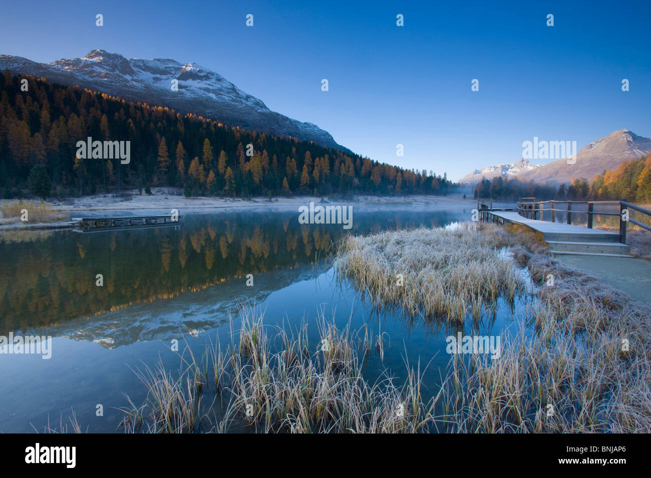 Stazersee Lej da Staz Lake of Staz Switzerland Canton of Graubünden ...