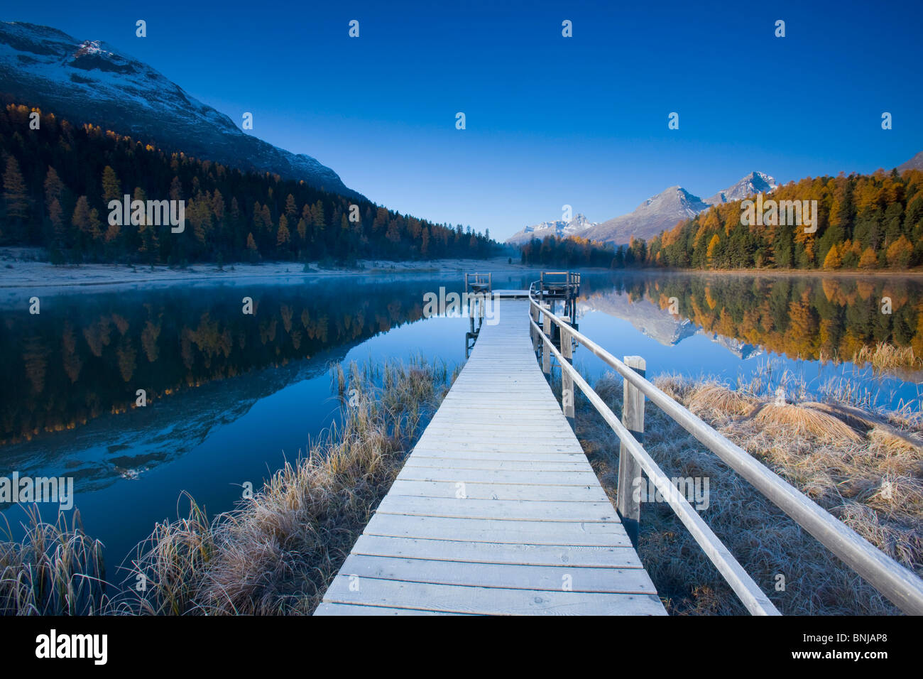 Stazersee Lej da Staz Lake of Staz Switzerland Canton of Graubünden ...