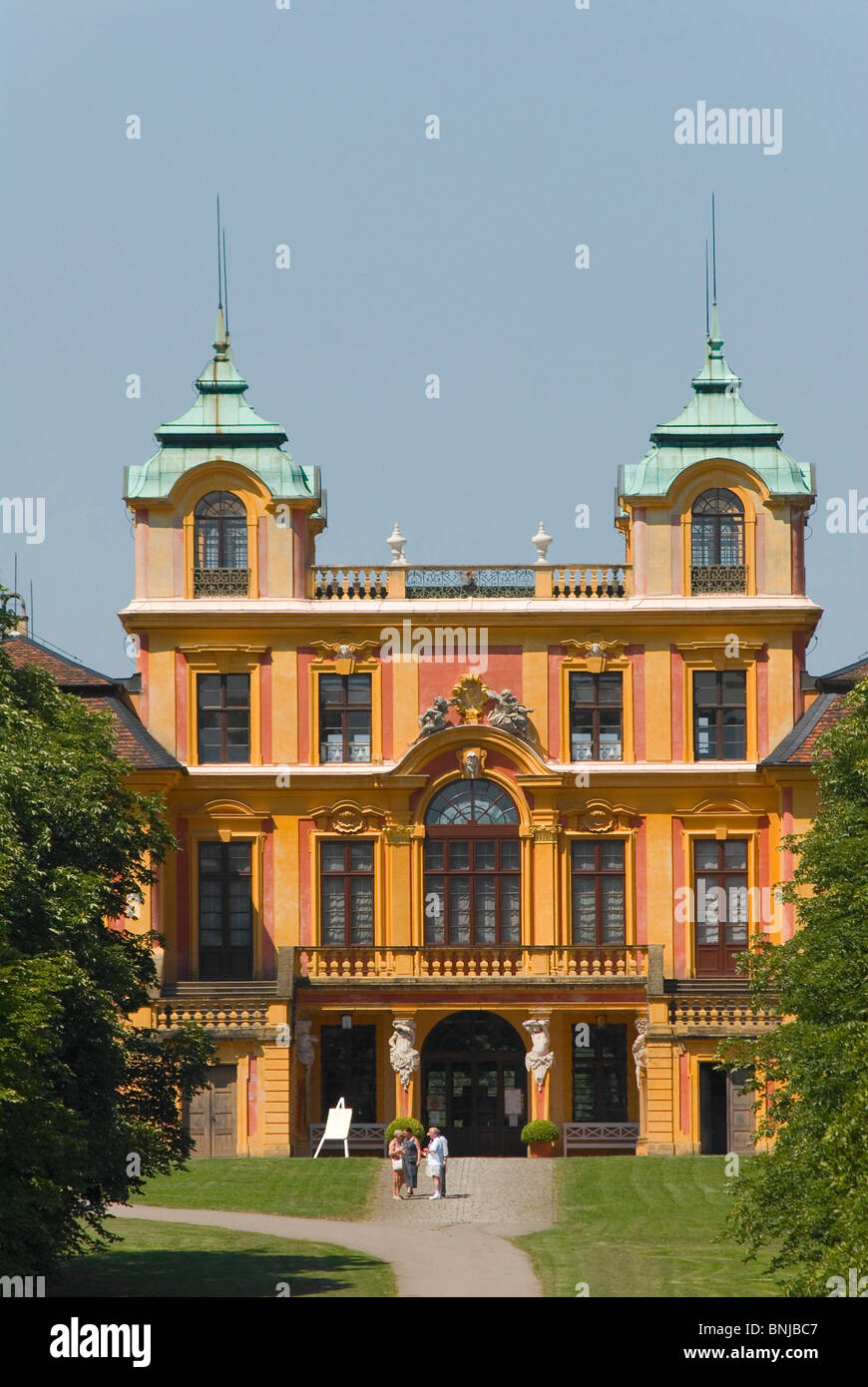 Germany Baden-Wurttemberg Ludwigsburg Favorite castle baroque stairs ...