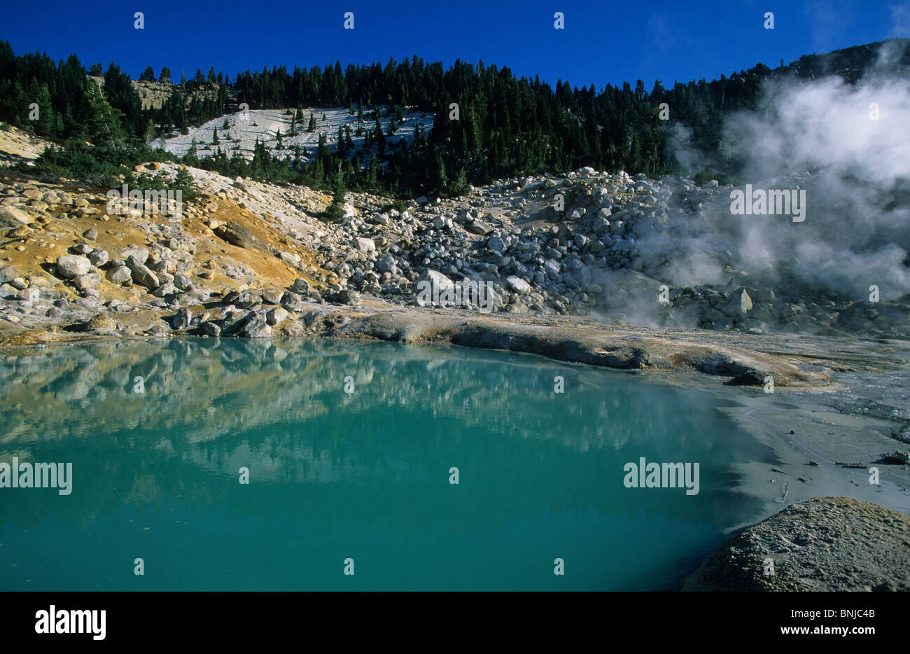USA California Lassen National Park volcanic volcanism hot springs ...