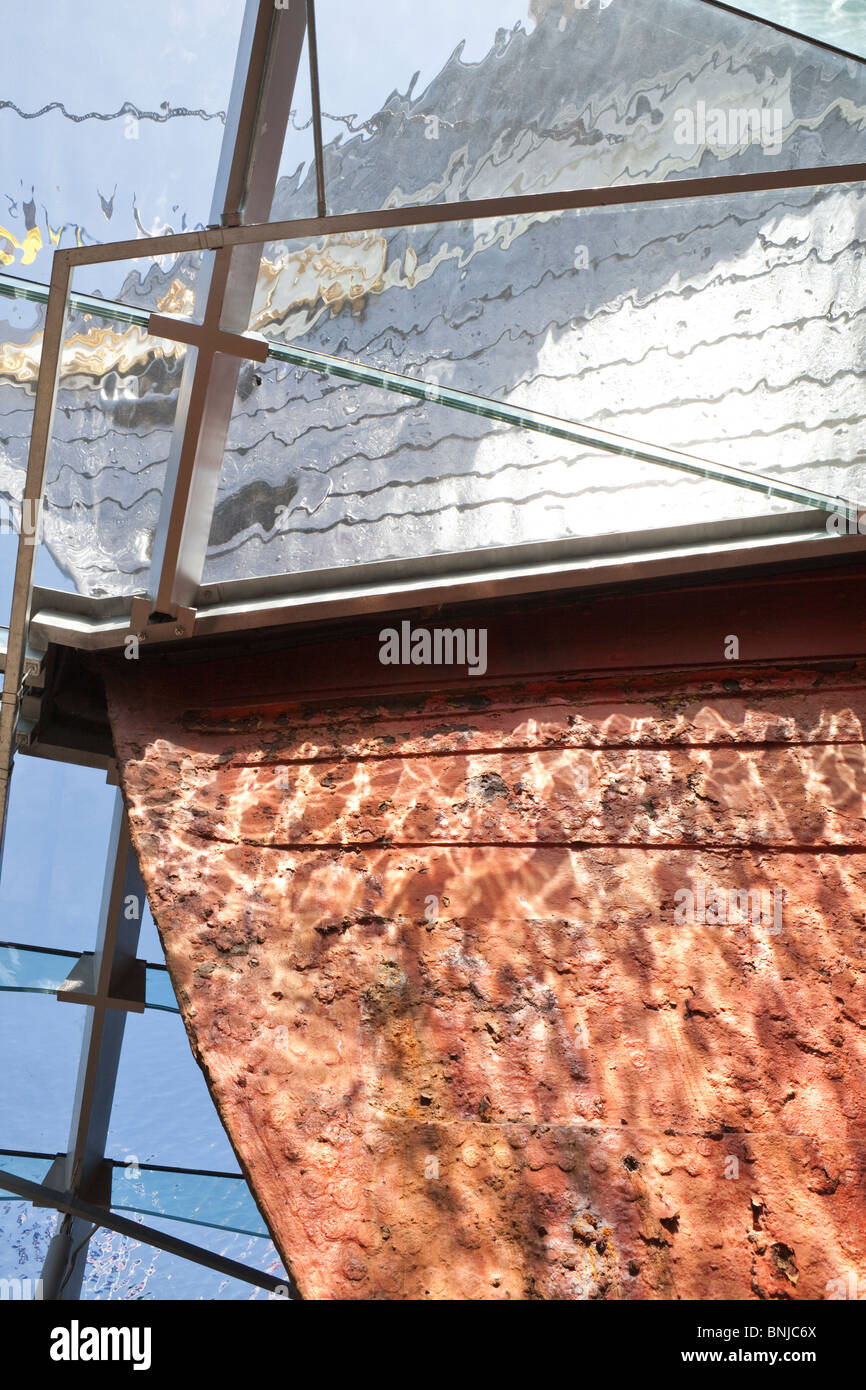 The hull of the S S Great Britain built in 1843 by Isambard Kingdom ...