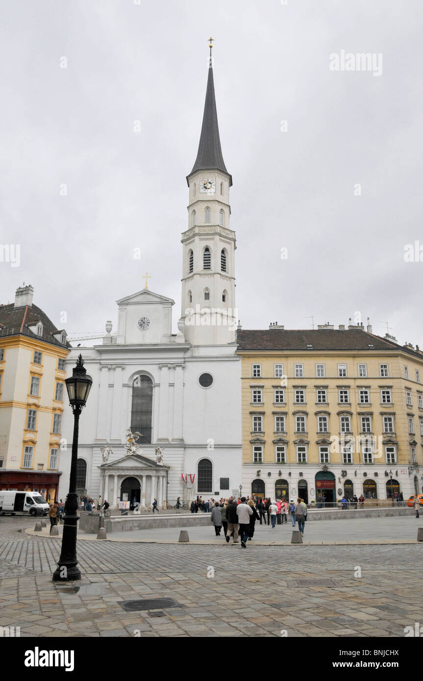 Building of St. Michael's Church (German: Michaelerkirche), Vienna ...
