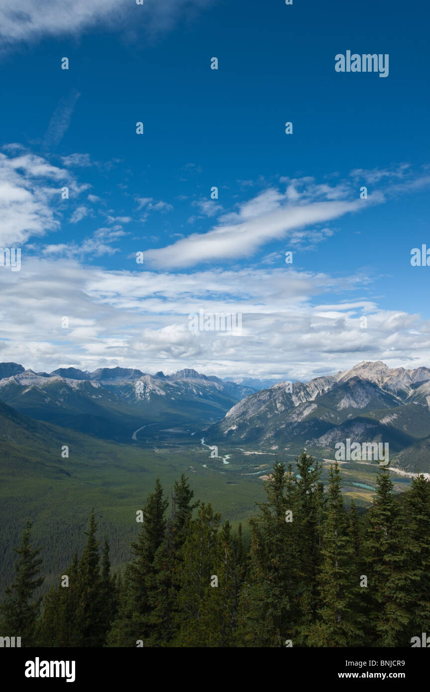 View from Sulphur Mountain Stock Photo - Alamy