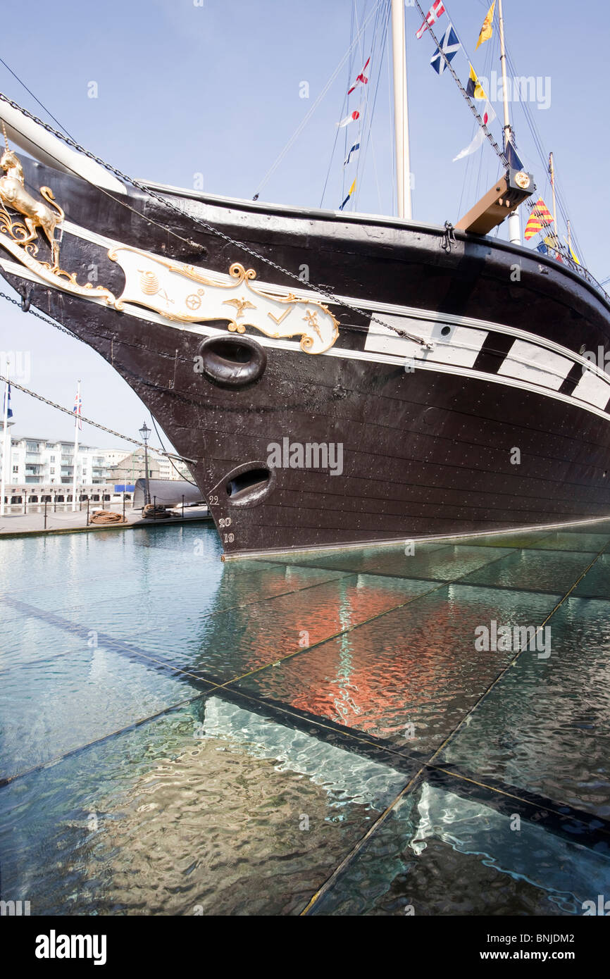 The hull of the S S Great Britain now resting in the Great Western ...