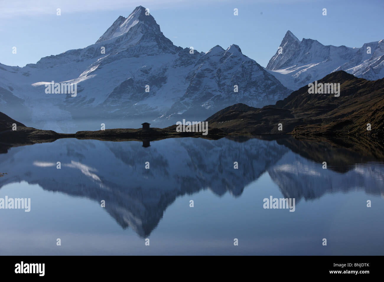 Switzerland alps alpine Bachalpsee Canton of Berne Bern Grindelwald ...