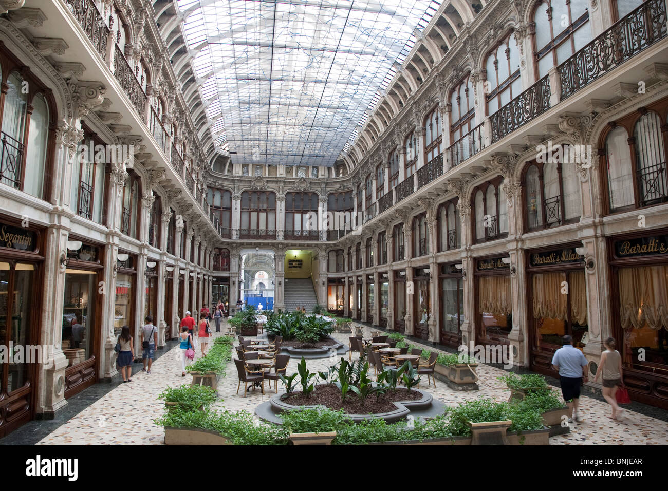 Subalpina Shopping Gallery in Turin, Italy Stock Photo - Alamy