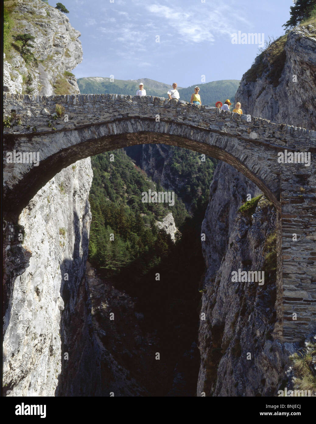 alps alpine mountain mountains landscape Bridge Feschel Leuk Rhone ...