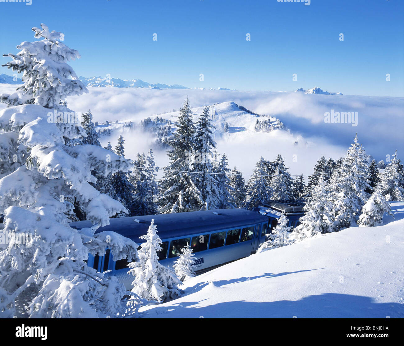 Arth-Rigi-Bahn mountain mountains railway railroad Mount Rigi Snow ...