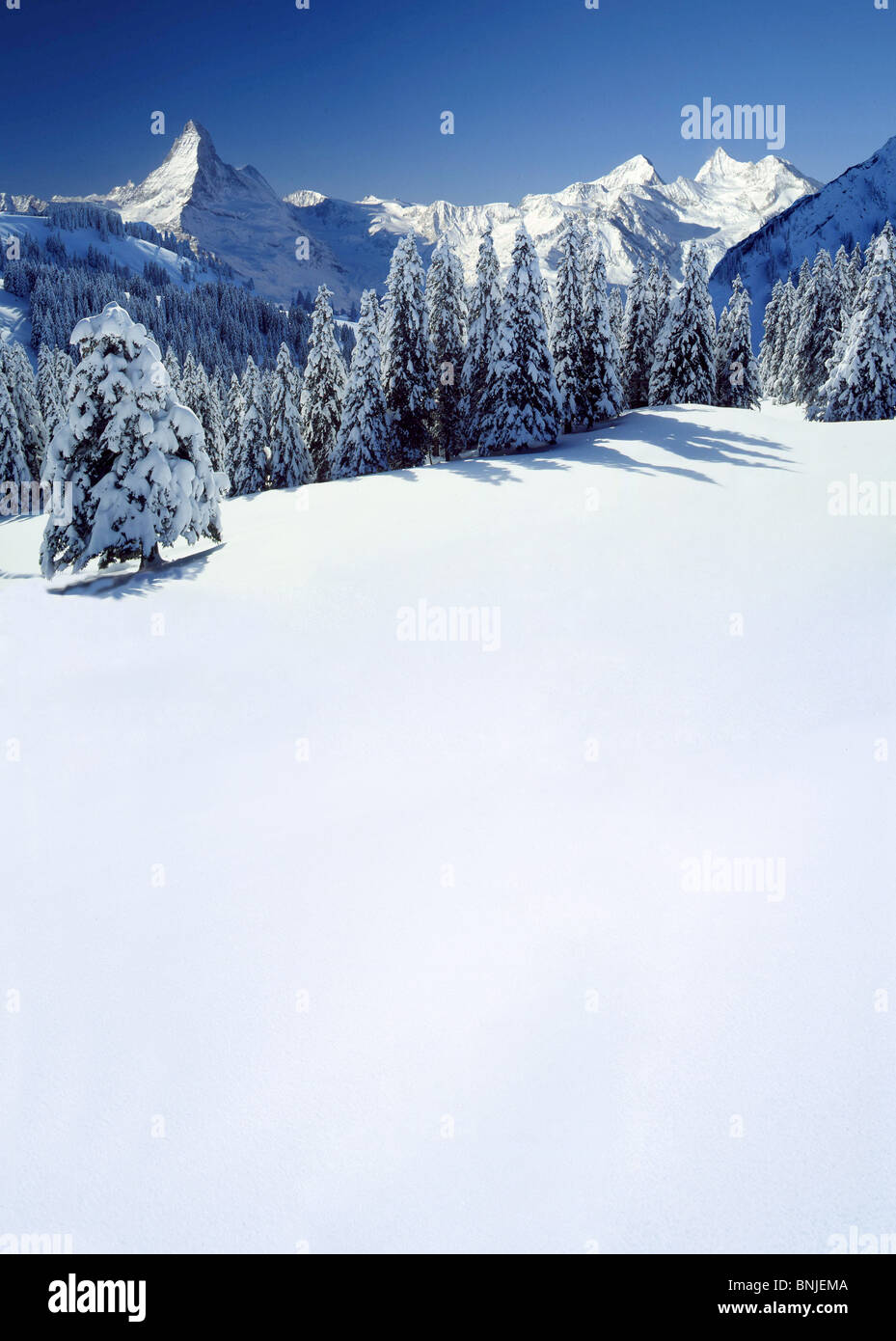 alps alpine mountain mountains Matterhorn Snow Canton of Valais Winter ...