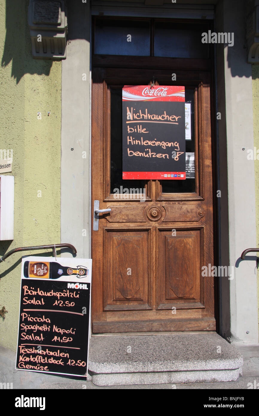 Smoking restaurant switzerland hi-res stock photography and images - Alamy