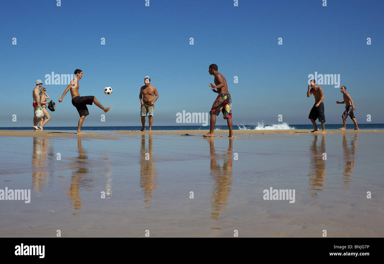 Football on rio beaches copacabana beach hi-res stock photography and ...
