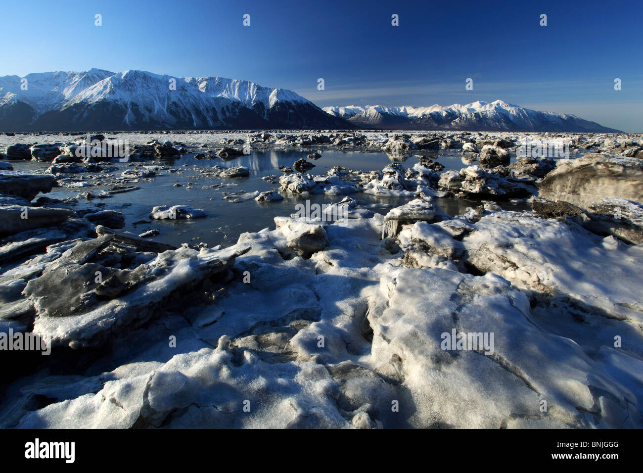 Alaska mountains bay ice floes freedom liberty sky heaven Kenai Kenai ...